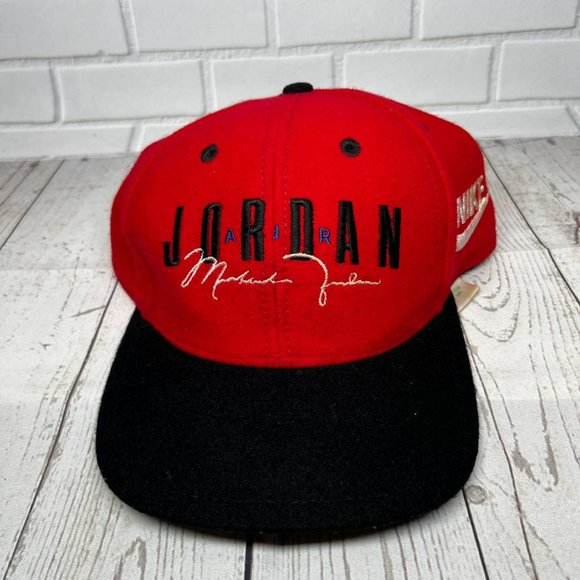 Jordan | Accessories | Vintage Nike Air Jordan Hat Snapback Cap Red Men ...
